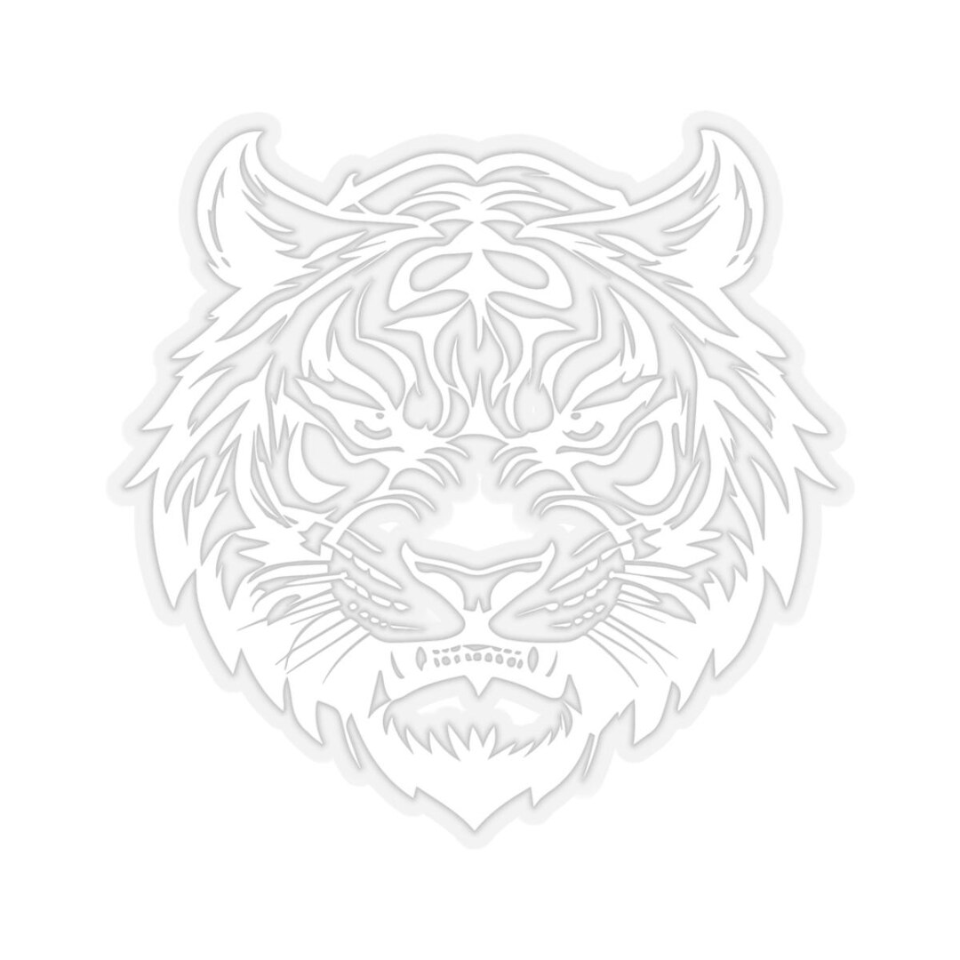 Angry Tiger Kiss-cut Sticker | Window Decal | Decorative Sticker ...