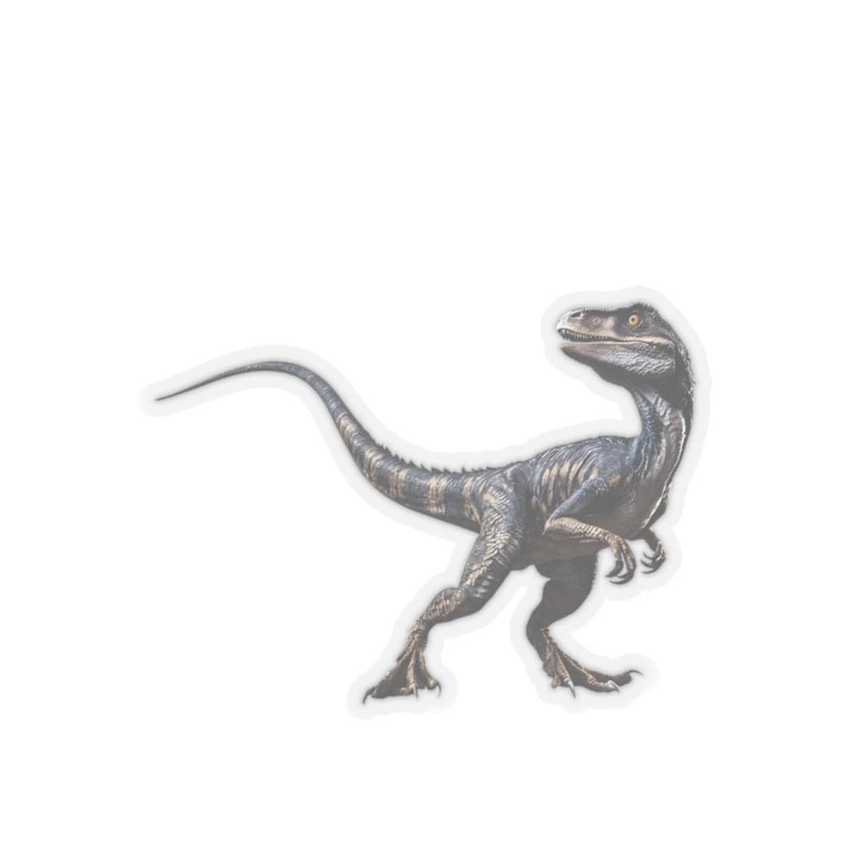 Velociraptor Kiss-cut Stickers, Dinosaur Lover Gift, Prehistoric Animal ...