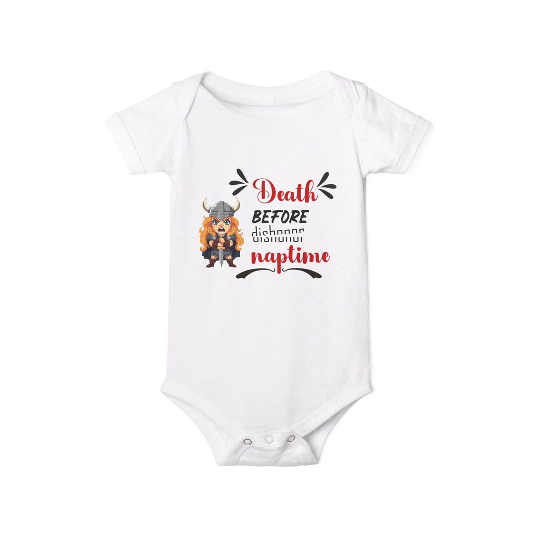 Infant Onesie, Death Before Naptime Funny Saying Baby Romper, Girl ...