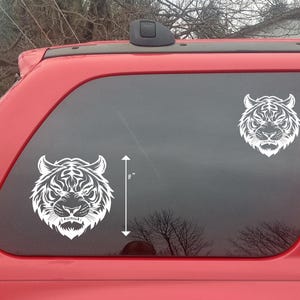 Angry Tiger Vinyl Decal | Vinyl Sticker | Adhesive Vinyl - Etsy