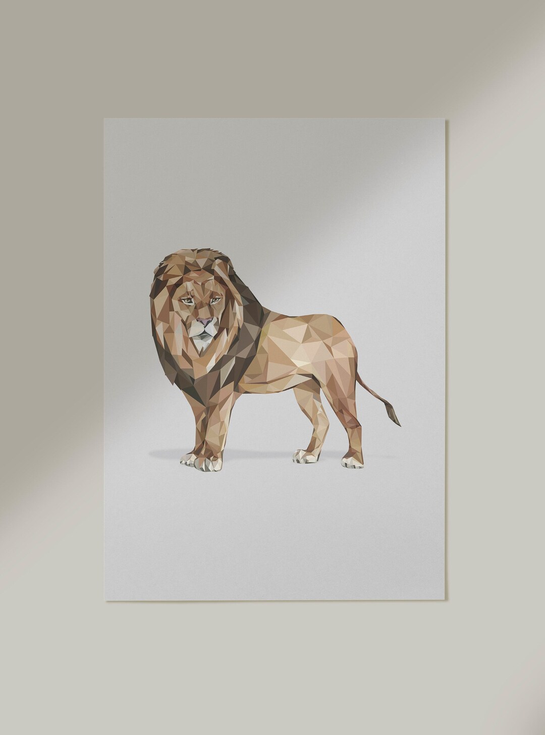 Geometric Lion Print, Modern Nursery Decor (digital Download) - Etsy