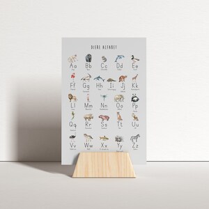 Alfabet Diere Digitale Plakkaat Afrikaans, A-Z Diere Plakkaat, ABC ...