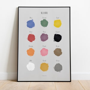 Kleure Digitale Plakkaat Afrikaans, Opvoedkundig, Speelkamer, Tuisskool ...