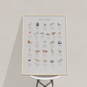 Afrikaans Animal Alphabet Poster, Educational (digital Download) - Etsy