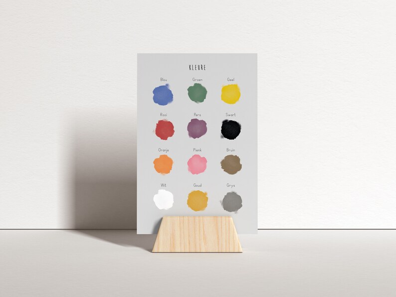 Kleure Digitale Plakkaat Afrikaans, Opvoedkundig, Speelkamer, Tuisskool ...