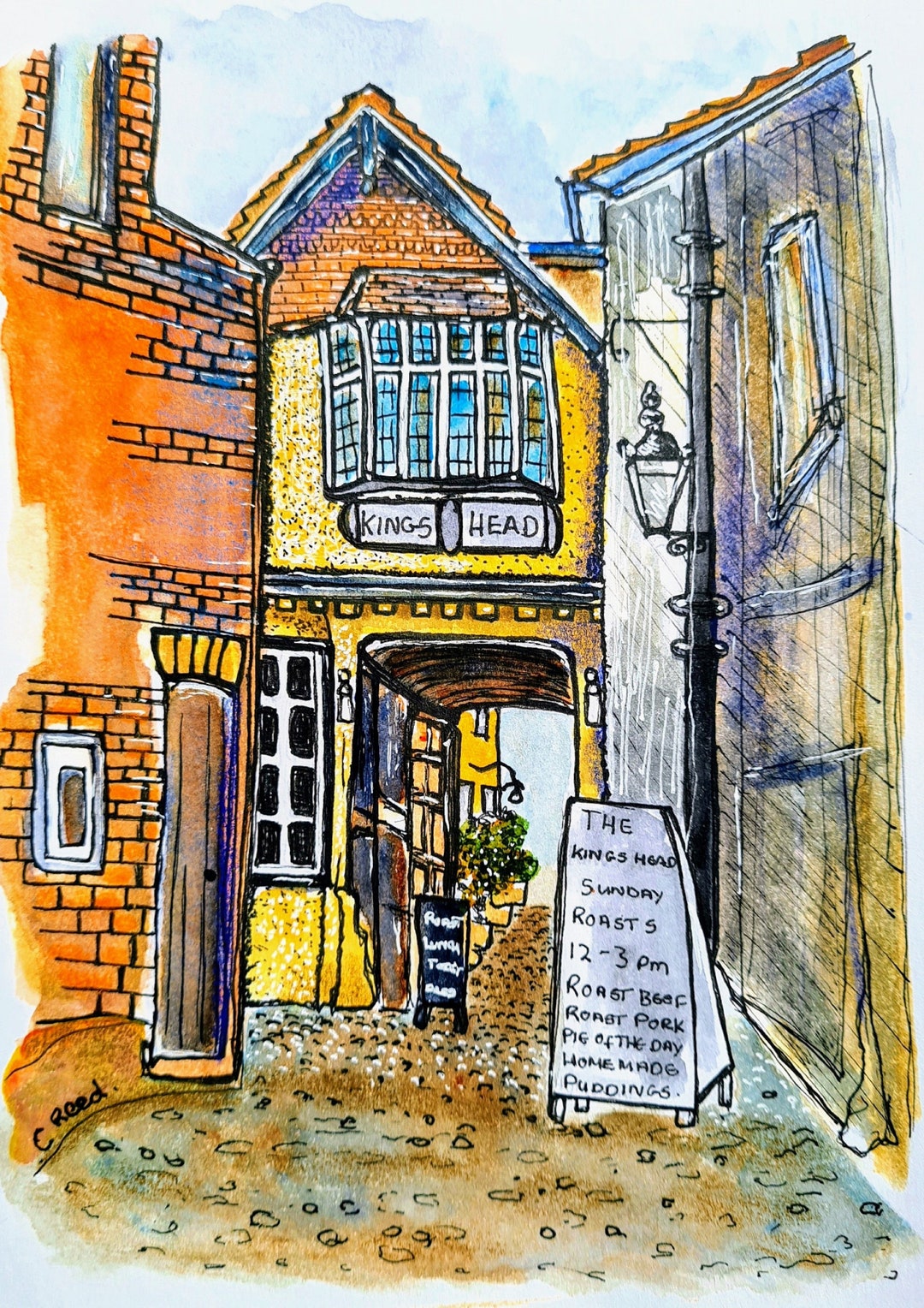 Art File, Art Prints, Pub Paintings, A4 Print, British Pub Art. the ...
