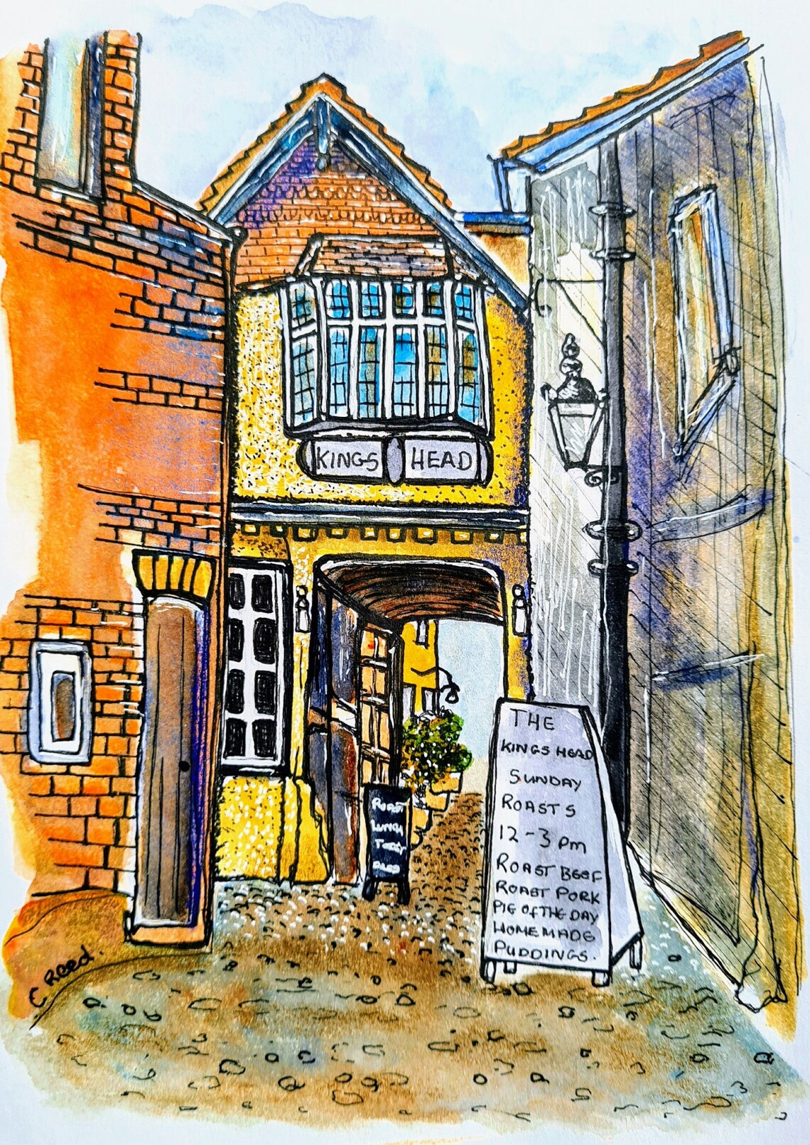Art File, Art Prints, Pub Paintings, A4 Print, British Pub Art. the ...