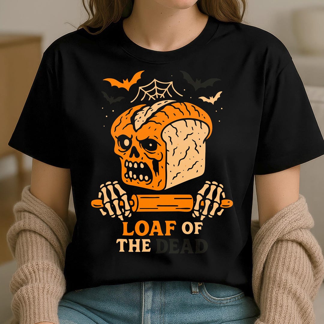 Loaf of the Dead PNG, Spooky Sourdough Halloween Bread Design, Skeleton ...