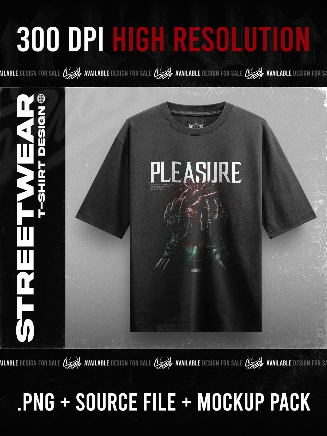 Streetwear Designs, Tee Design File, DIY Tee Print, Printable Tee ...