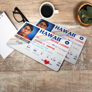 Editable Hawaii Driver License Replica: Novelty ID Card (digital ...
