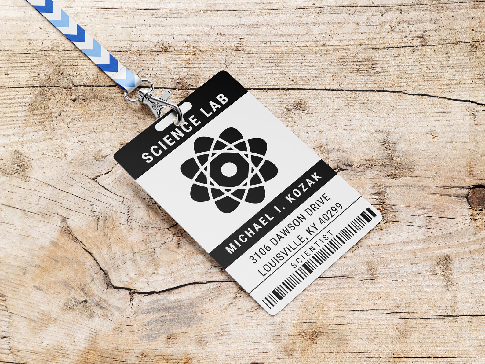 Science Lab ID Card: Printable Scientist Costume Name Tag (PDF) - Etsy