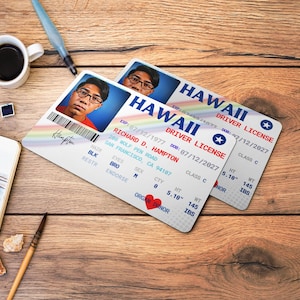 Editable Hawaii Driver License Replica: Novelty ID Card (digital ...