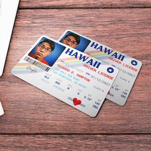 Editable Hawaii Driver License Replica: Novelty ID Card (digital ...
