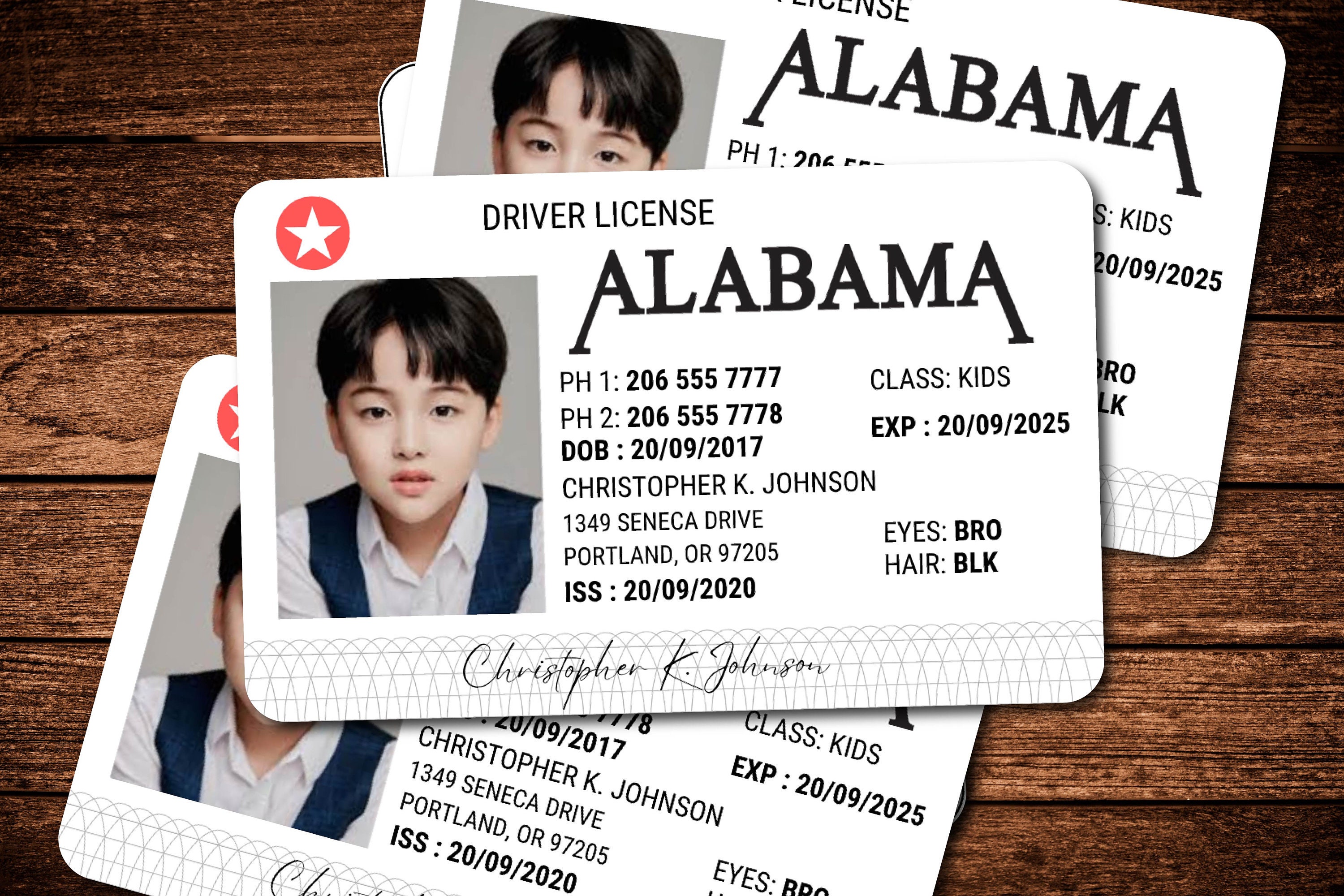 Customized Identification Cards for Children Personalized Safety ...