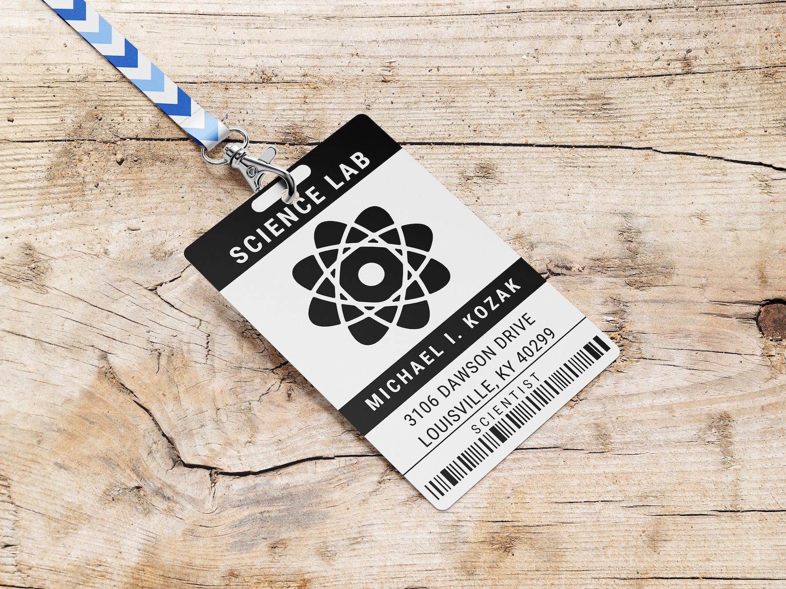Science Lab Identifation Card, Science Party Favors. Scientist Costume ...