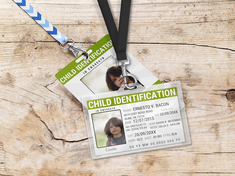 Child Identification Card| Child License Template| Child Pretend Play ...
