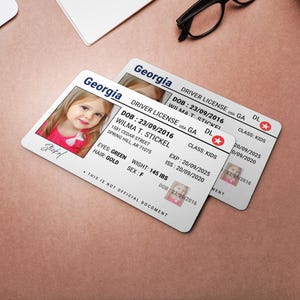 Georgia Driver License Template - Etsy