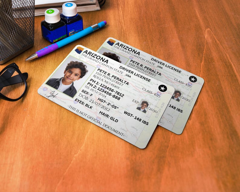 Personalized Kids ID Card: Safety Credentials (editable Template) - Etsy
