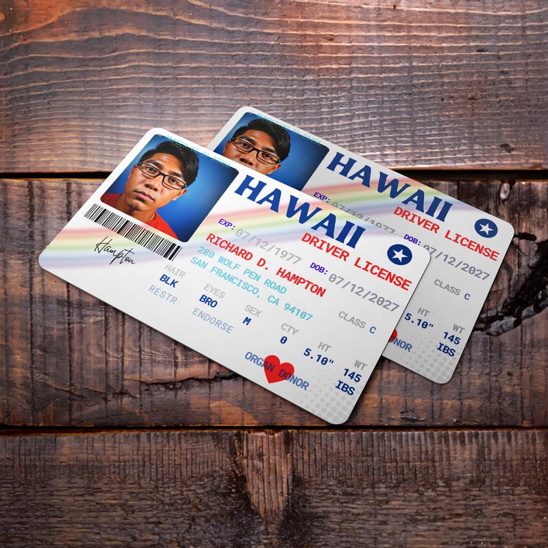 Custom Fake Driver License - Etsy