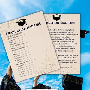 Graduation Mad Libs Template: Fun Party Game (PDF) - Etsy