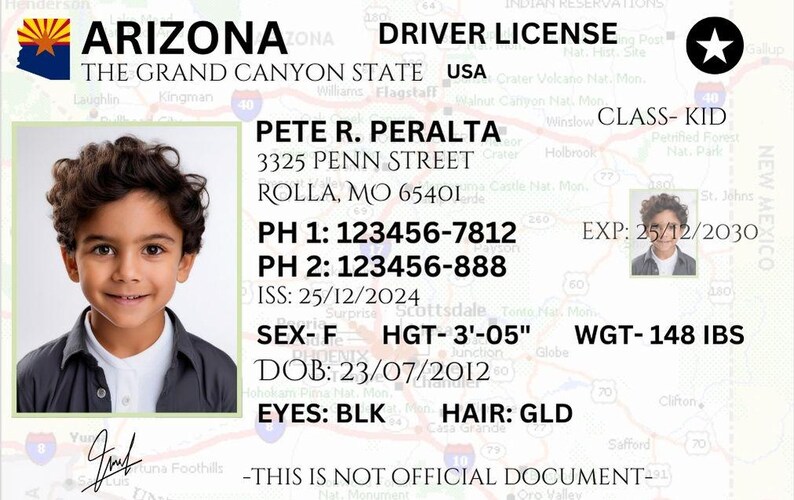 Personalized Kids ID Card: Safety Credentials (editable Template) - Etsy