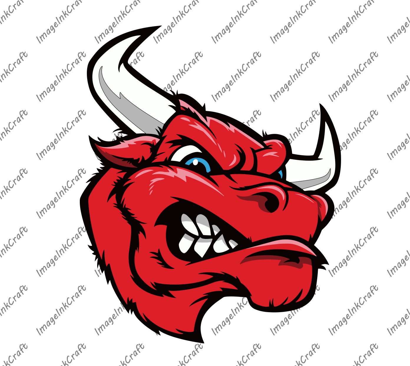 Bull Head Svg, Funny Picture Svg, Angry Bull Svg, Cut File PNG, EPS, AI ...