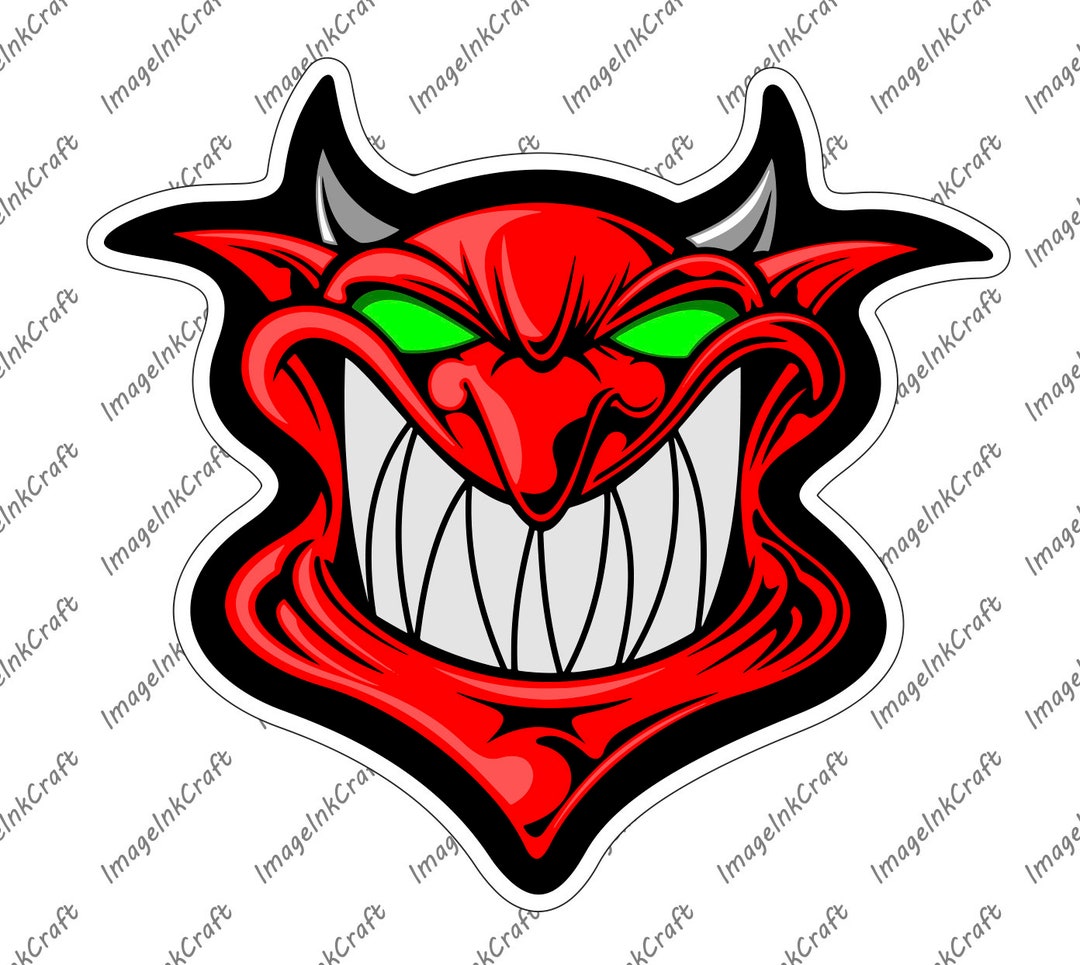Devil Head Svg, Funny Picture Svg, Devil Smile Svg, Cut File PNG, EPS ...