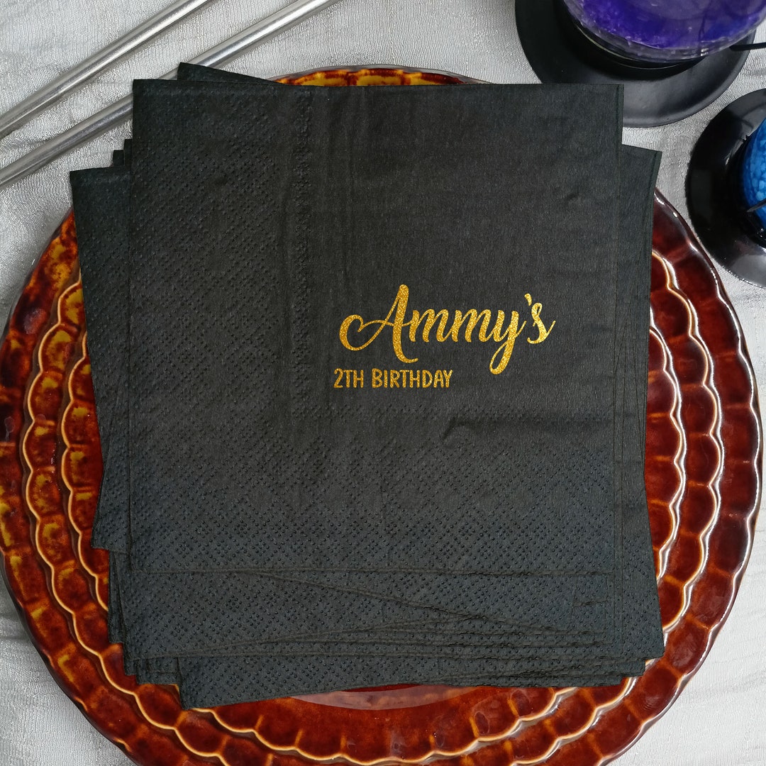 Personalized Napkins Circus Carousel Birthday Napkins Carousel Party ...