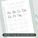 Alphabet Tracing Sheets With Name, Printable Practice Handwriting ...