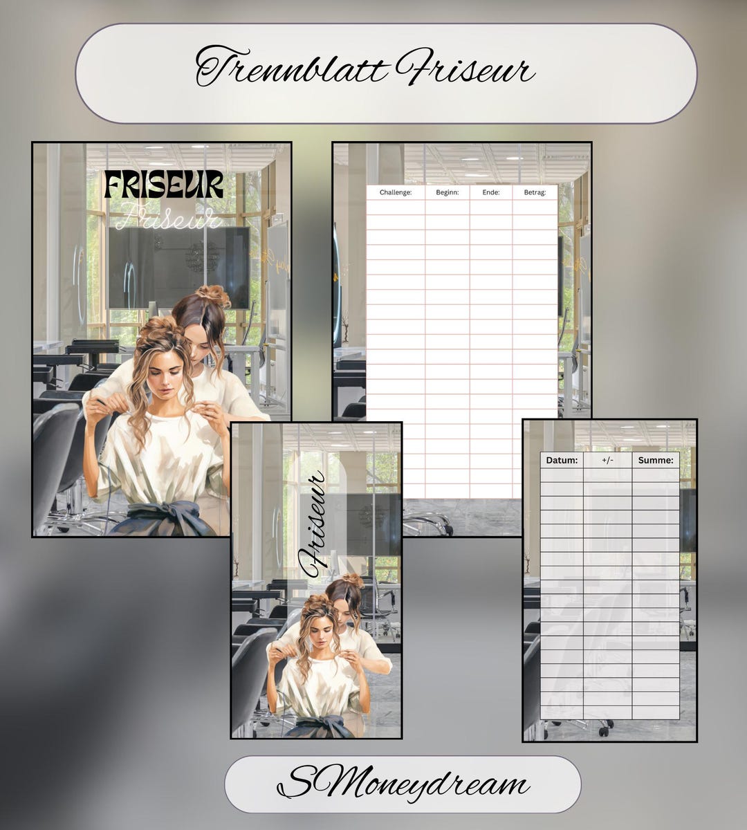 Hairdresser Cover Page and Tracker With Dashboards - Etsy