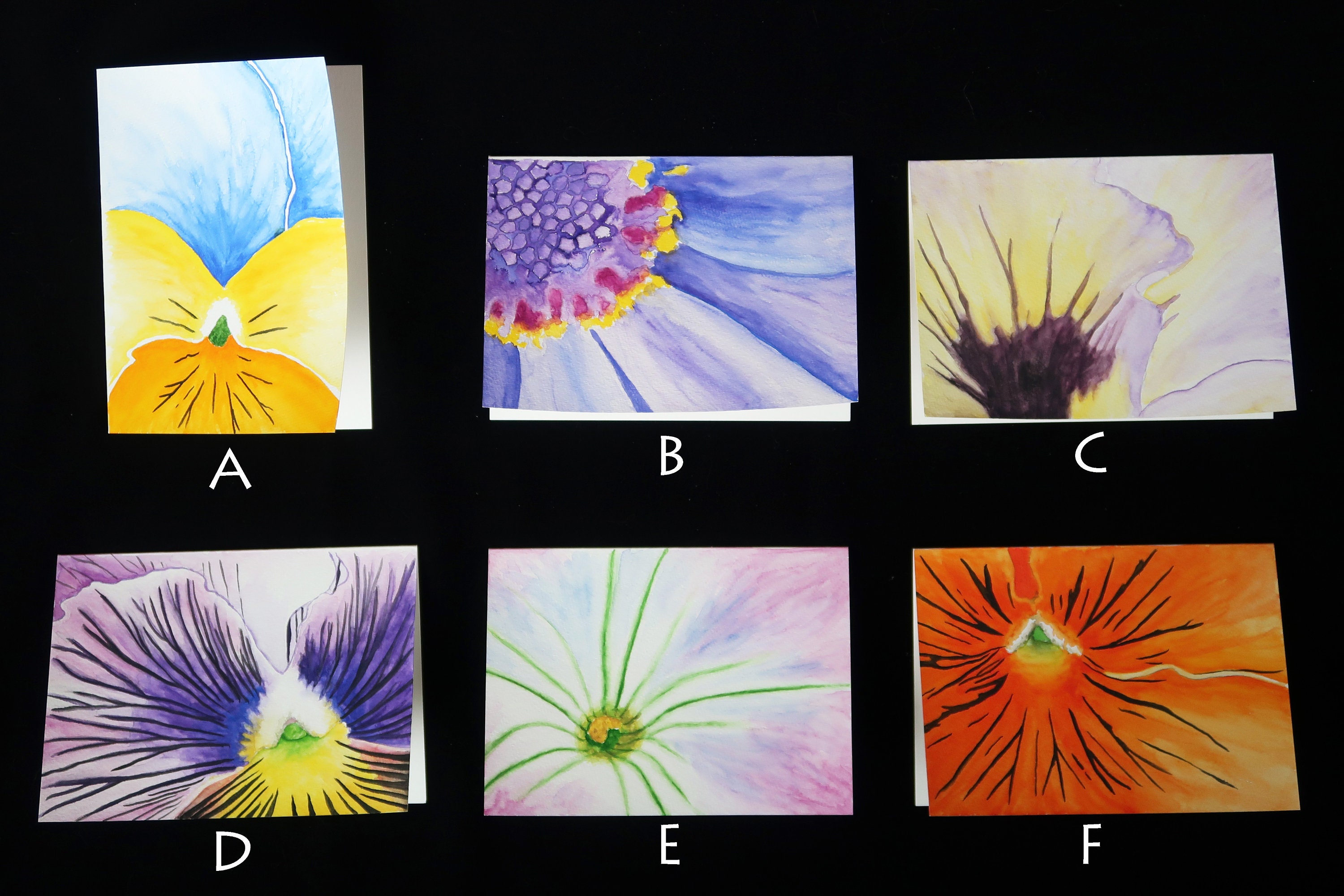 Original 5x7 Gouache/watercolor Card, Botanical Cards, Gifts for Her ...