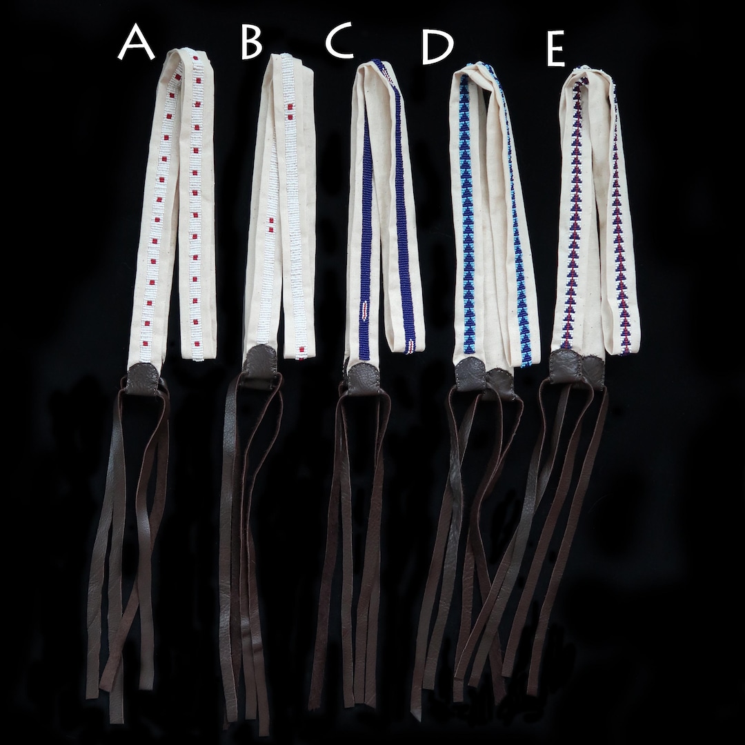 Beaded Strap, Beaded Powder Horn Strap, Native American Beadwork ...