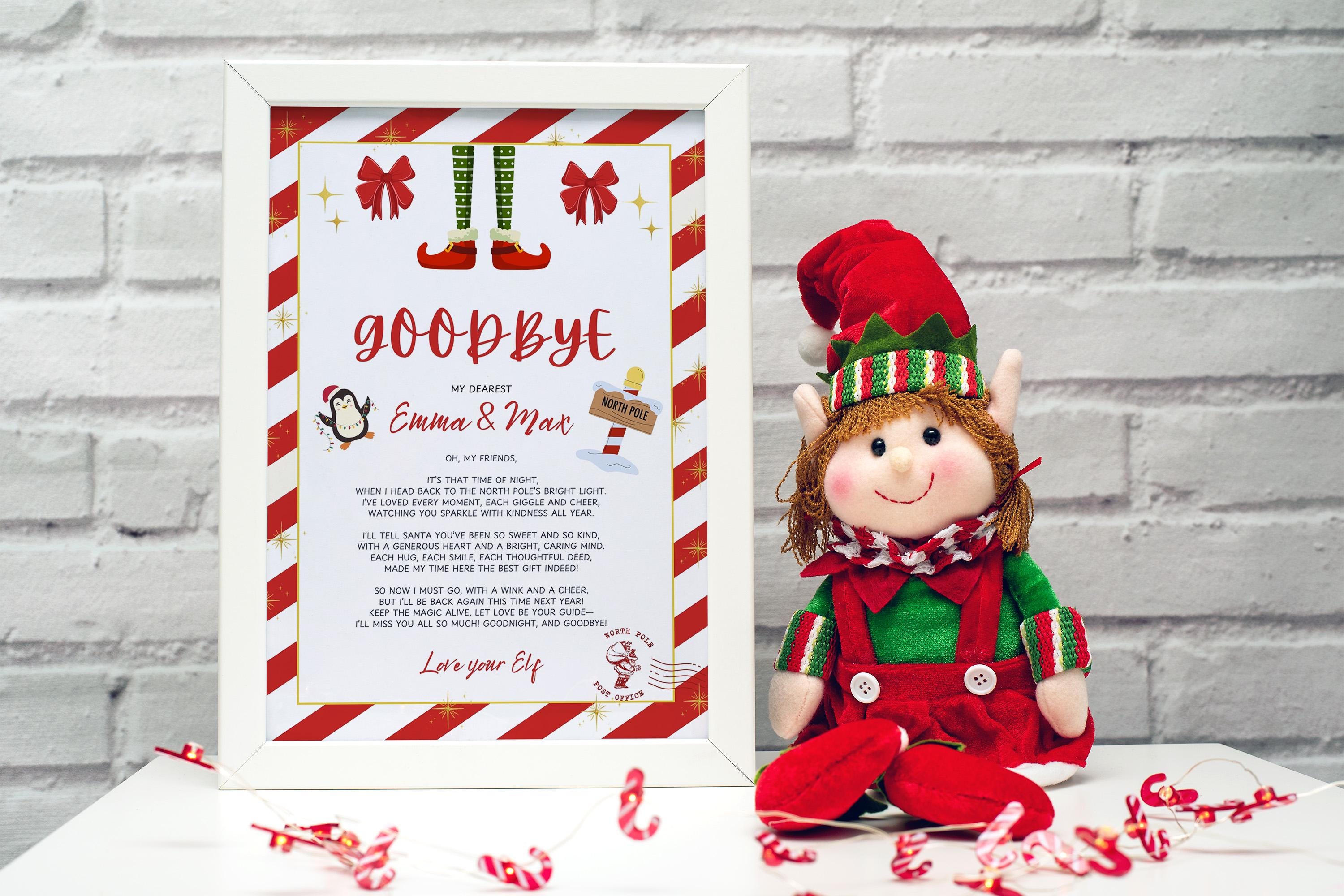 Printable Elf Kit Bundle - Elf Arrival Letter & Goodbye Elf, Elf Antics ...