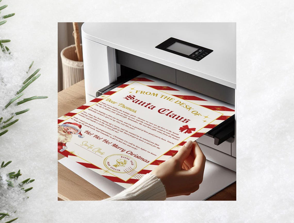 Printable Christmas Letters Bundle Editable Letters From Santa Claus ...