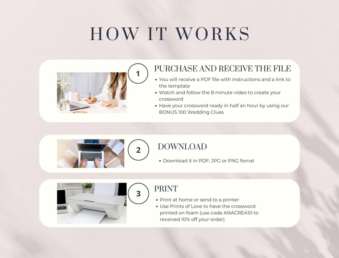 DIY Custom Sip and Solve Wedding Crossword Puzzle Template ...