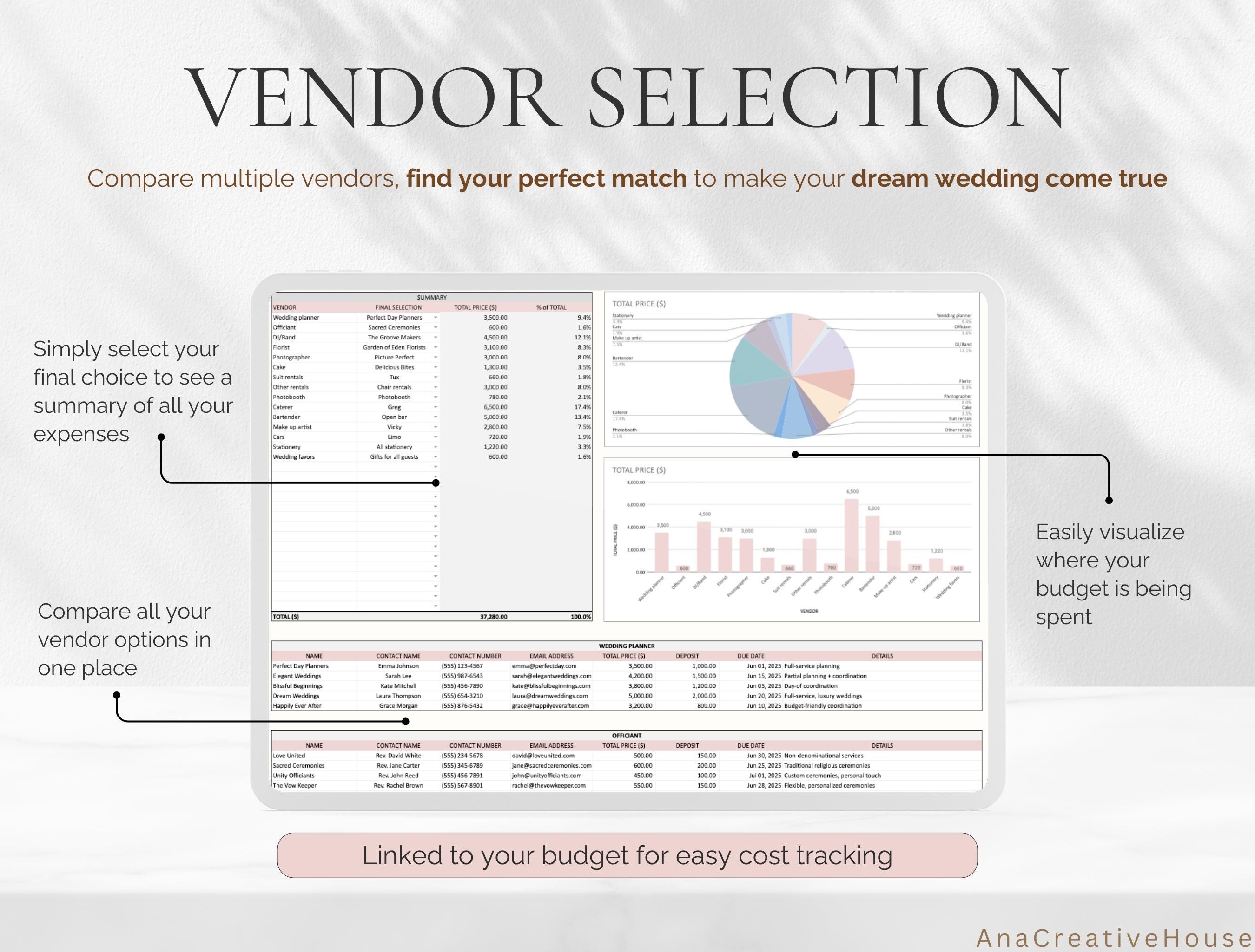 Wedding Planner Spreadsheet Wedding Budget Tracker Wedding Timeline ...