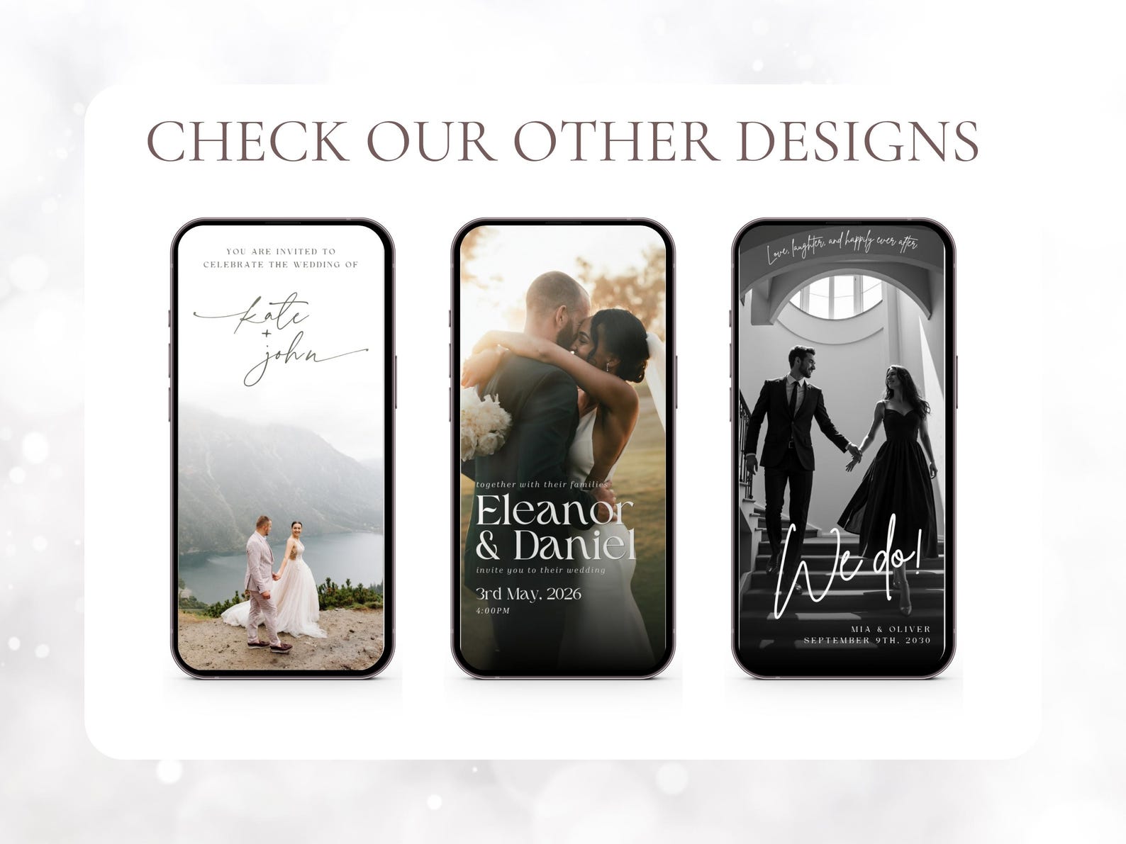 Interactive Digital Wedding Invitation, Editable Canva E-invite ...