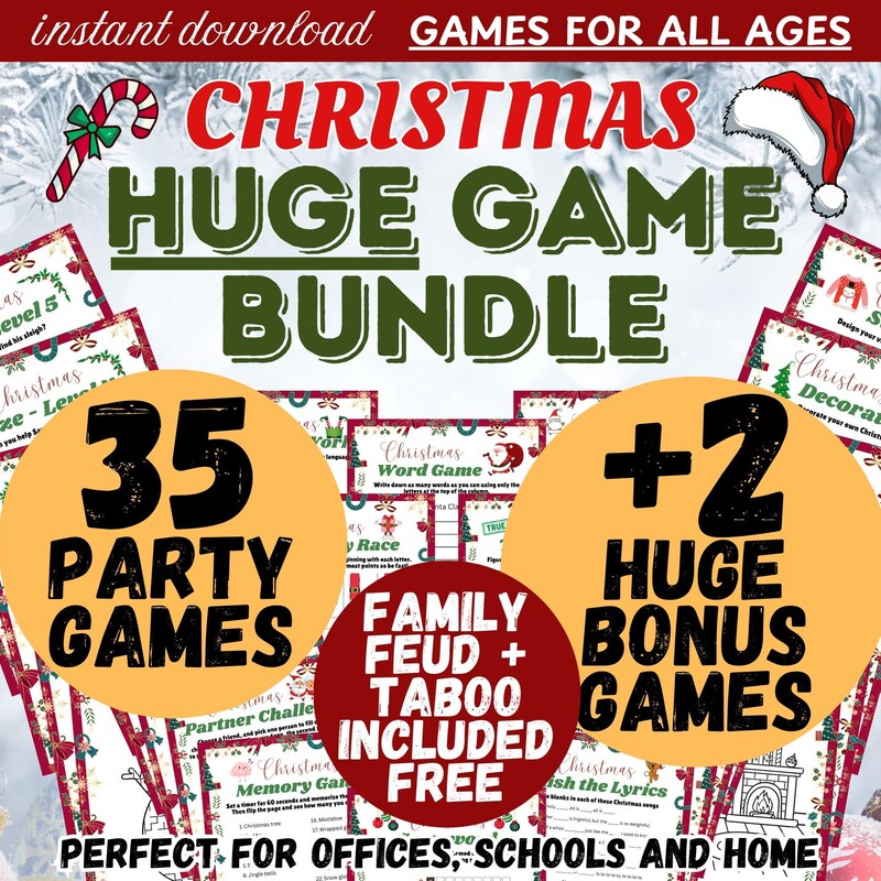 Xmas Party Games - Etsy