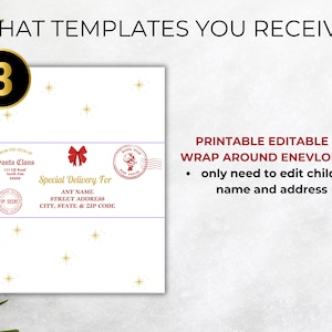 Printable Christmas Letters Bundle Editable Letters From Santa Claus ...