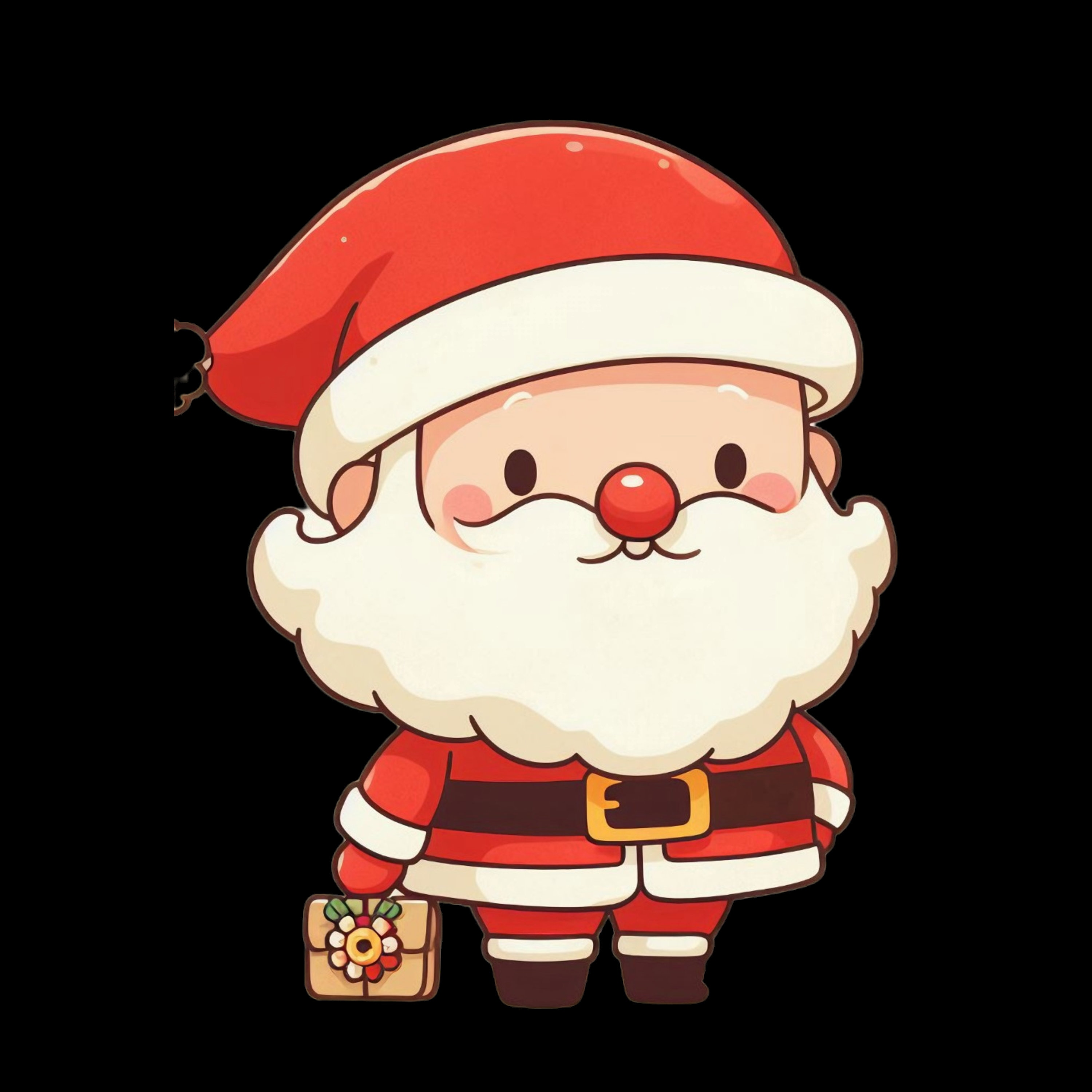 Cute Santa Claus Clipart, High Quality 14 PNG, Stickers Download - Card ...