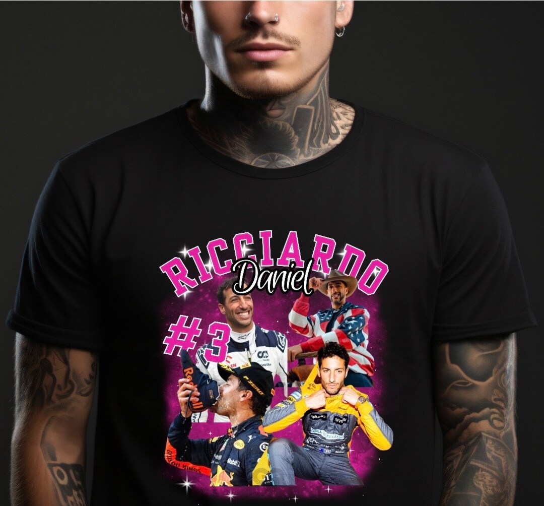 Daniel Ricciardo Pink Bootleg - Etsy