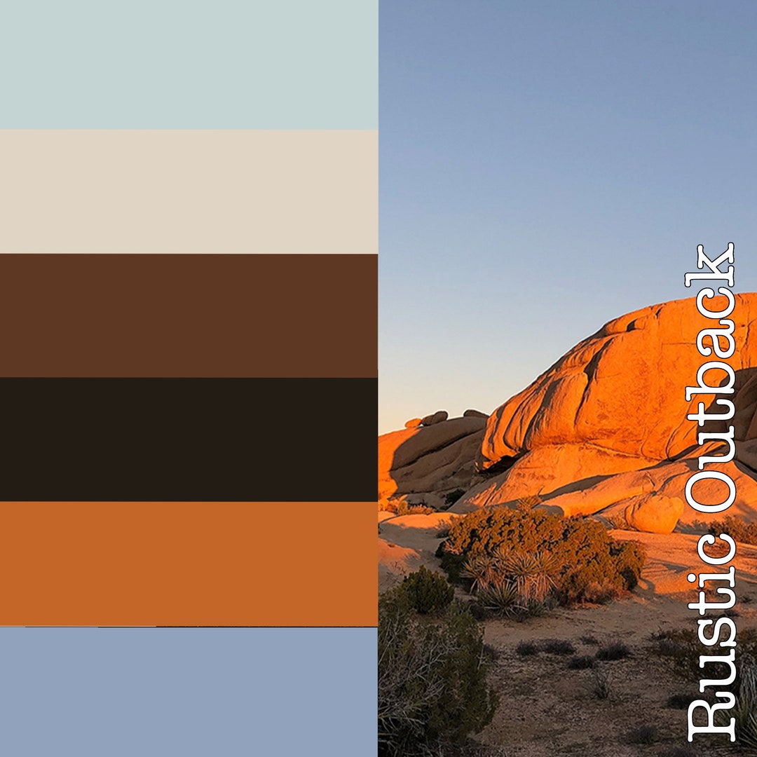 Rustic Outback Digital Color Palette Swatch for Procreate - Etsy