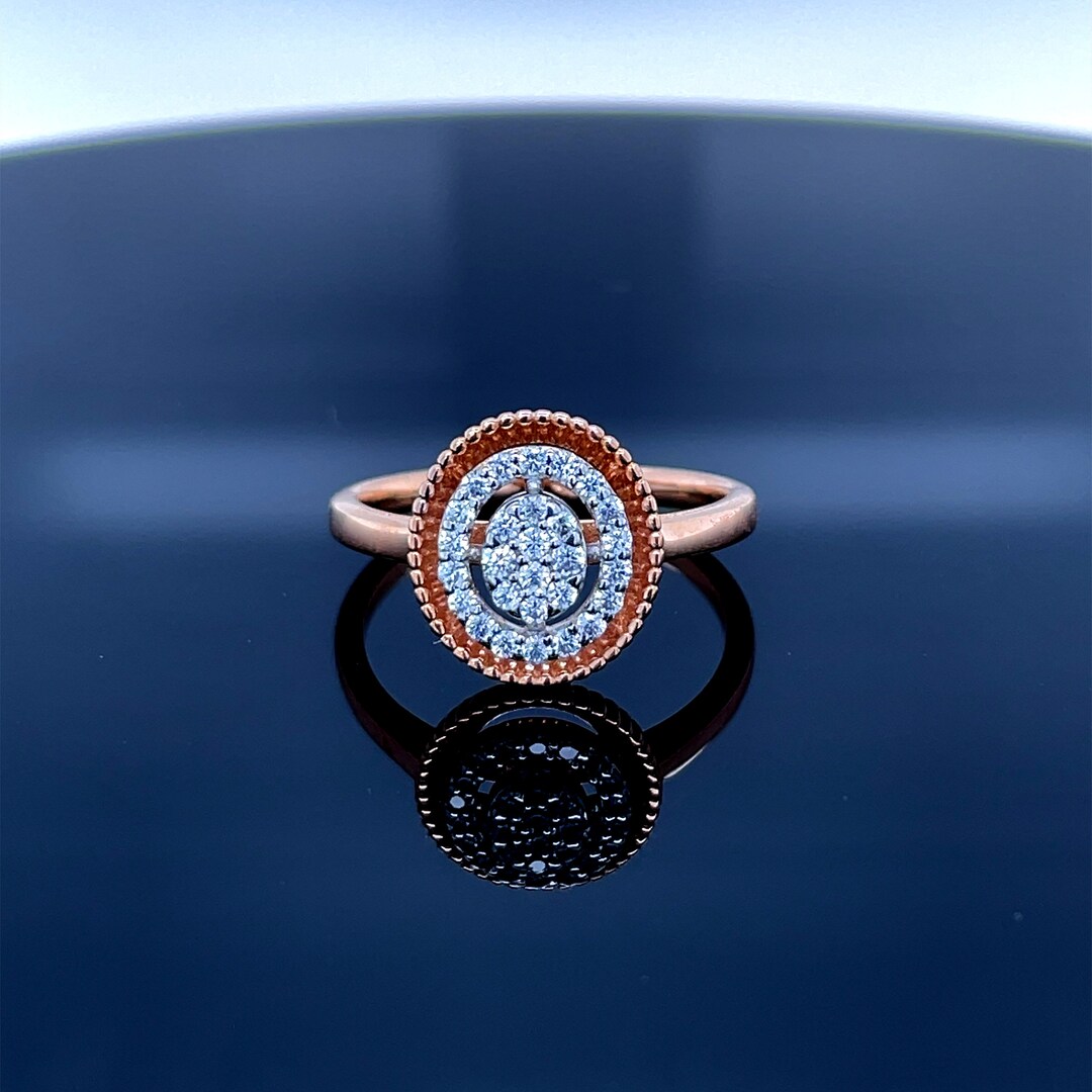 Beautiful 14k Gold Sparkle Sun Diamond Ring Vintage Ring Diamond ...