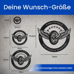 Mechanic Shop Personalized Garage Metal Sign | Winged Wheel ...