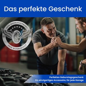 Mechanic Shop Personalized Garage Metal Sign | Winged Wheel ...