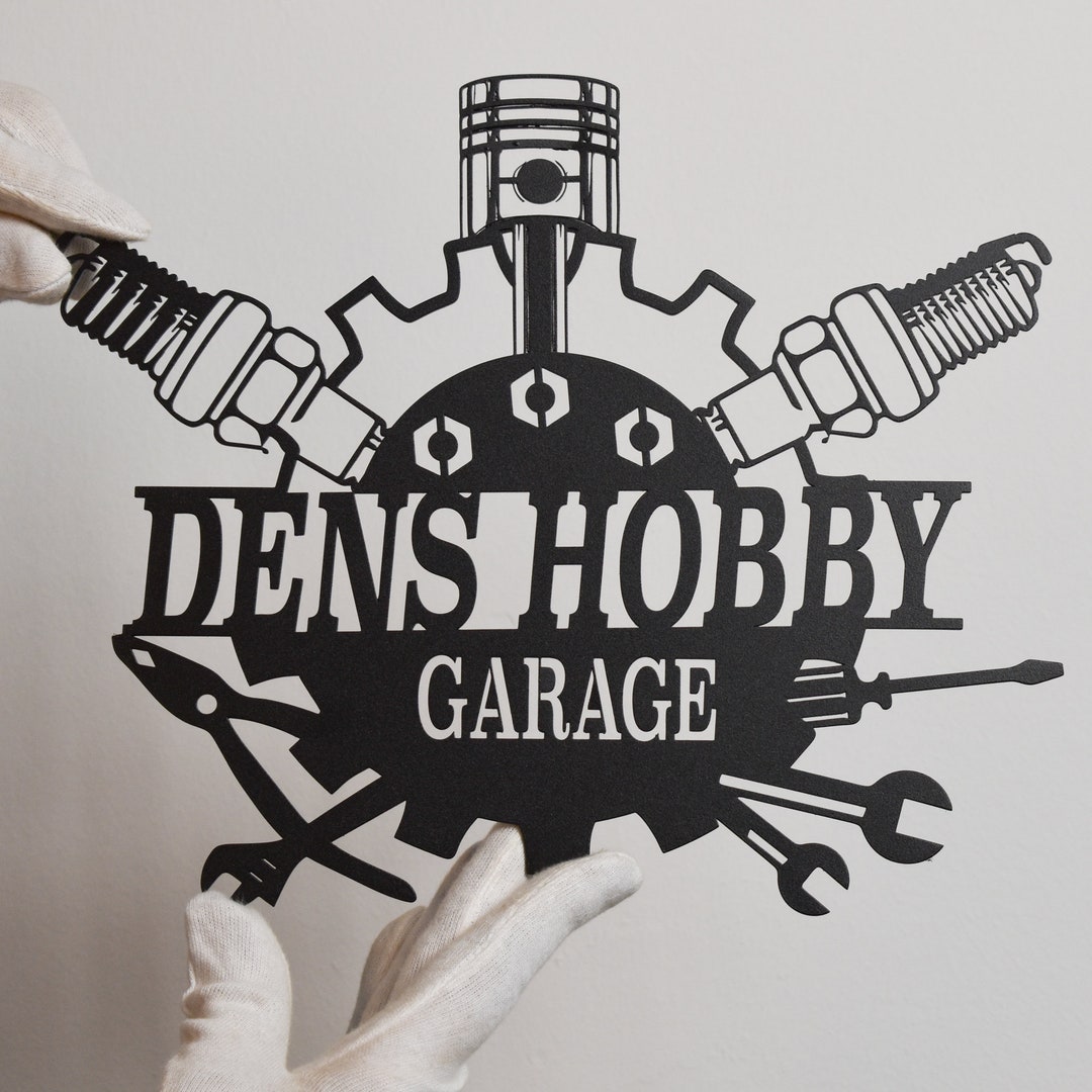Personalized Auto Repair Shop Sign | Garage Metal Plaque for Mechanics ...