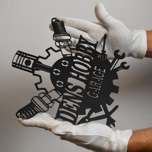 Personalized Auto Repair Shop Sign | Garage Metal Plaque for Mechanics ...