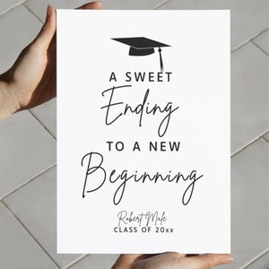 Graduation Dessert Table Sign Printable Template, Graduation Party ...