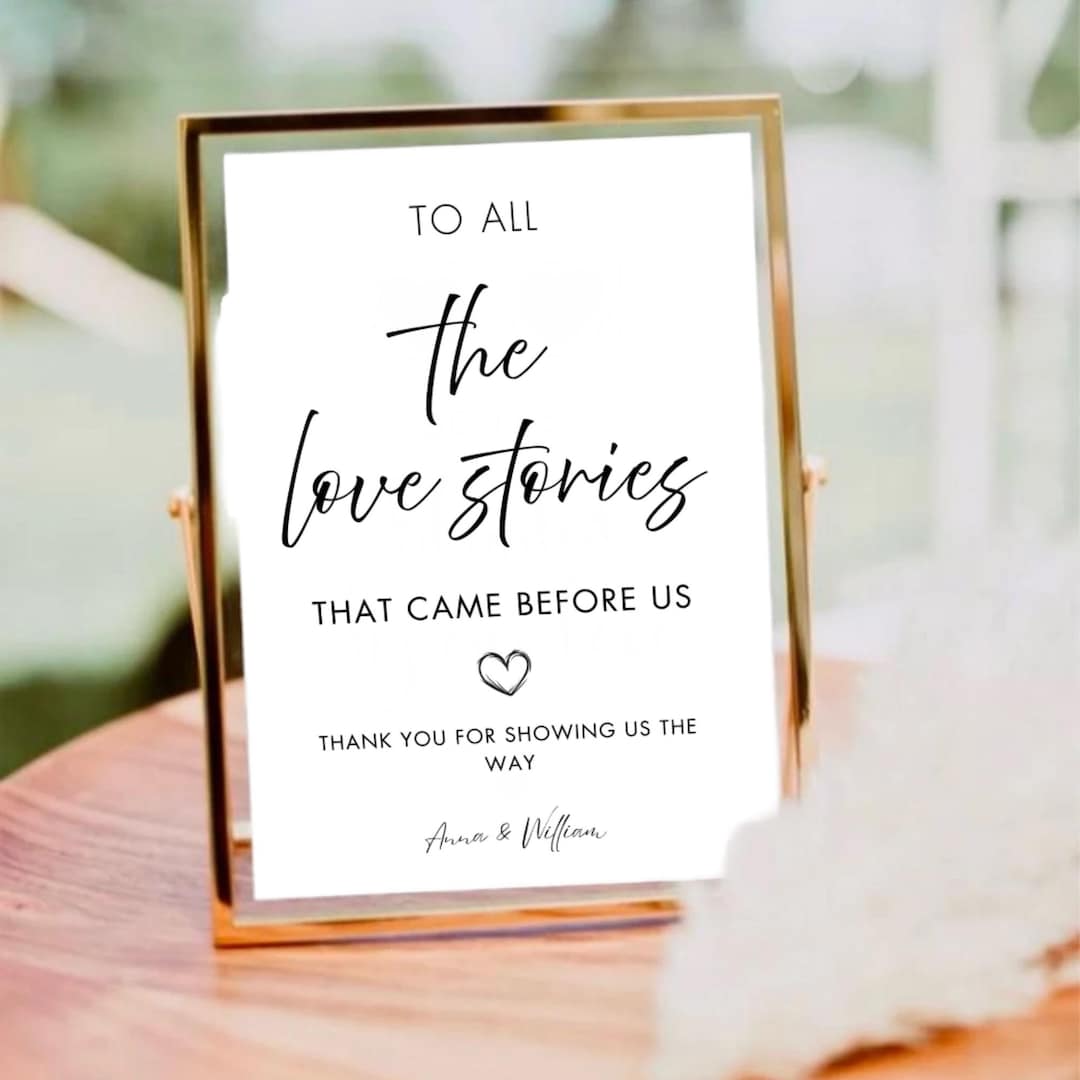 Generations of Love Sign Printable, to All the Love Stories That Came ...