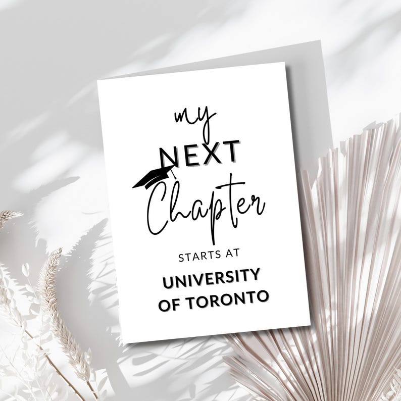 Editable Graduation Party Sign, My Next Chapter, Class of 2025 (digital ...